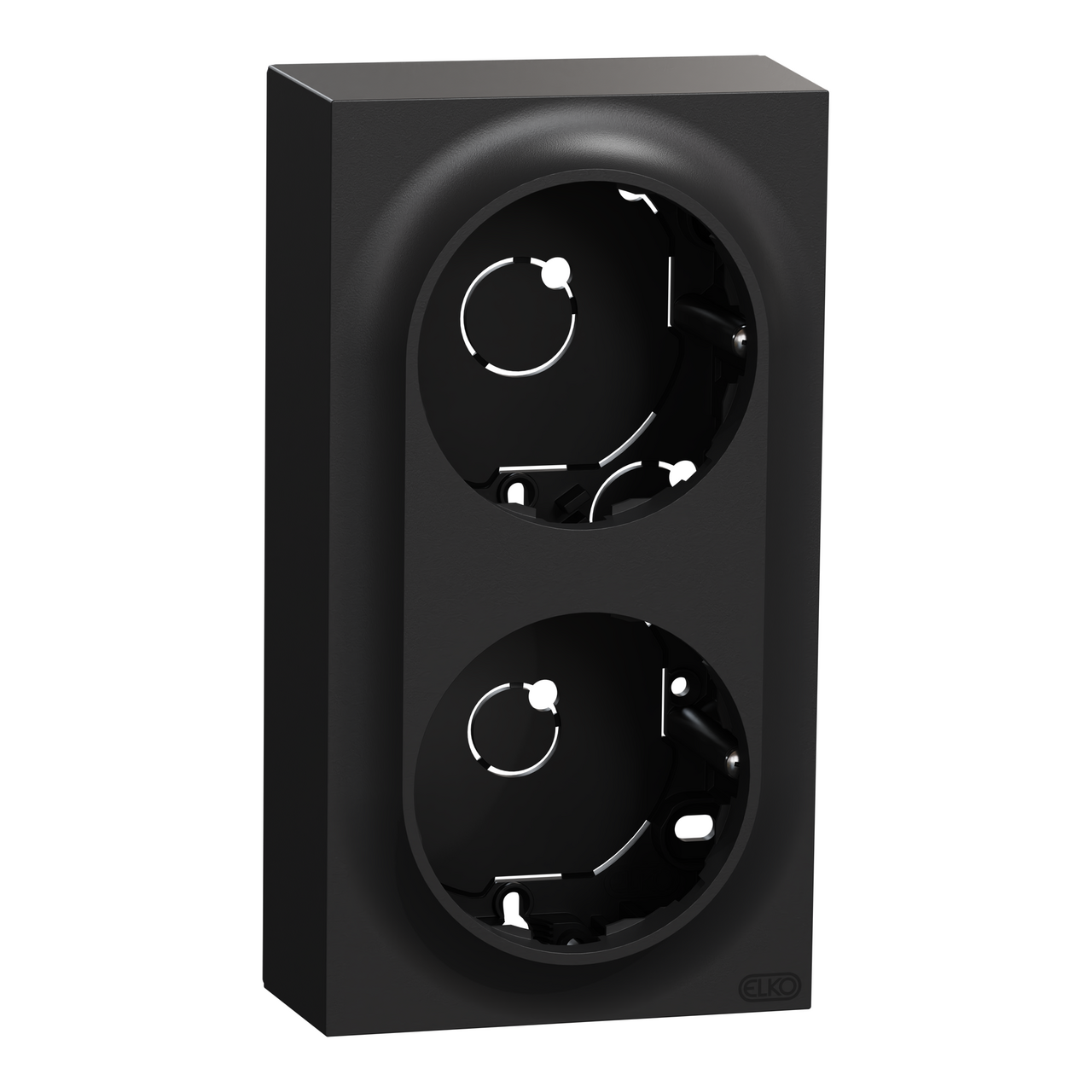 ELKO ONE DOBBEL PÅVEGGSKAPPE HØY SORT | Megaflis.no