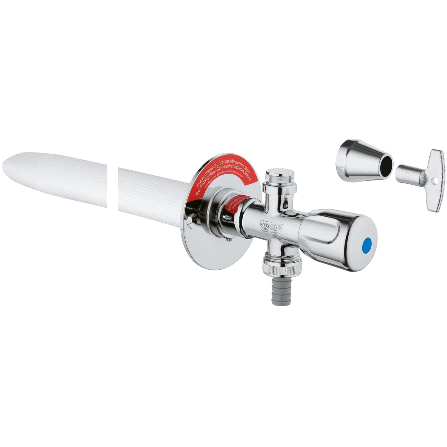 GROHE EUROTEC UTEKRAN 1/2" KROM | Megaflis.no