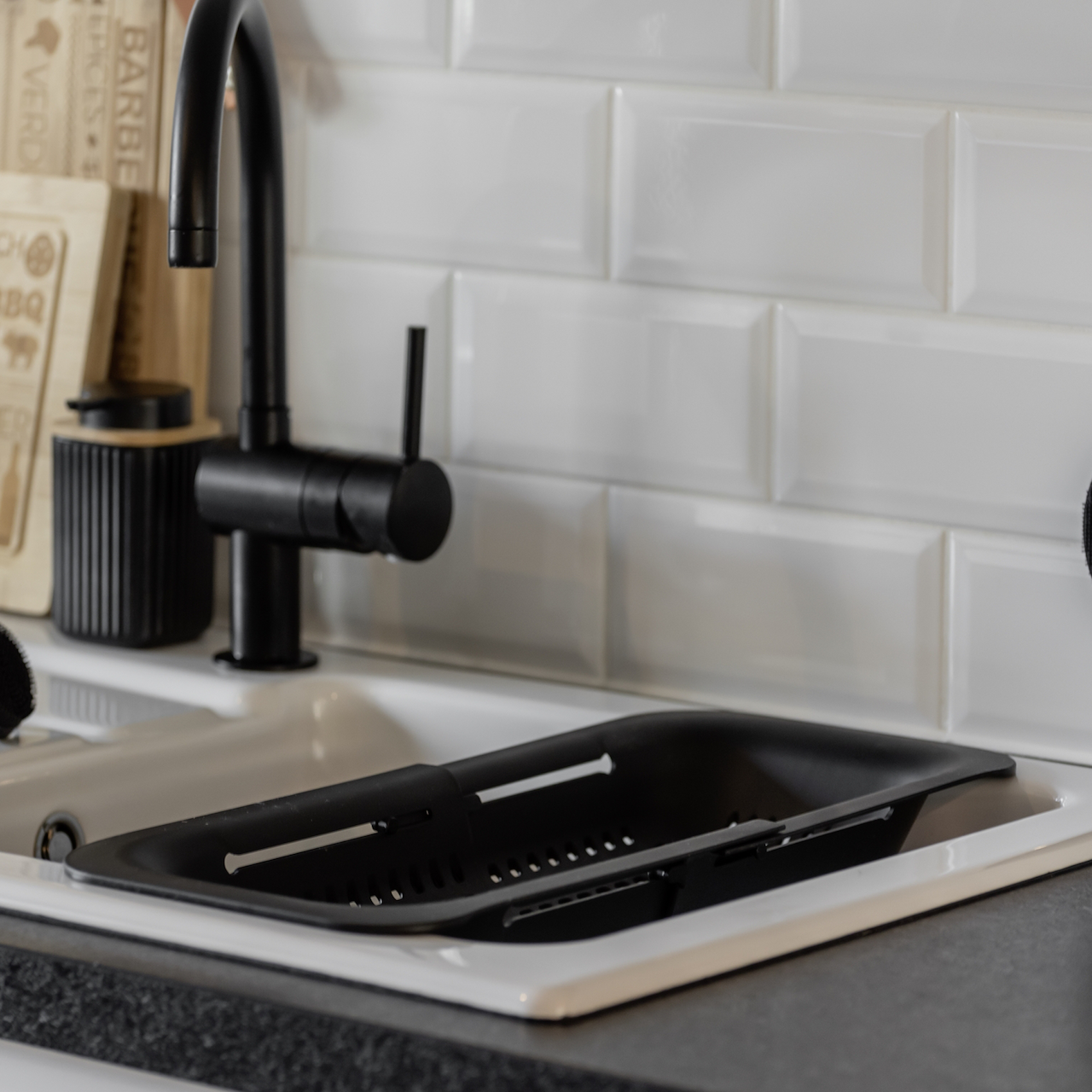 WENKO OUTDOOR SIVO SIL TIL VASK SORT | Megaflis.no