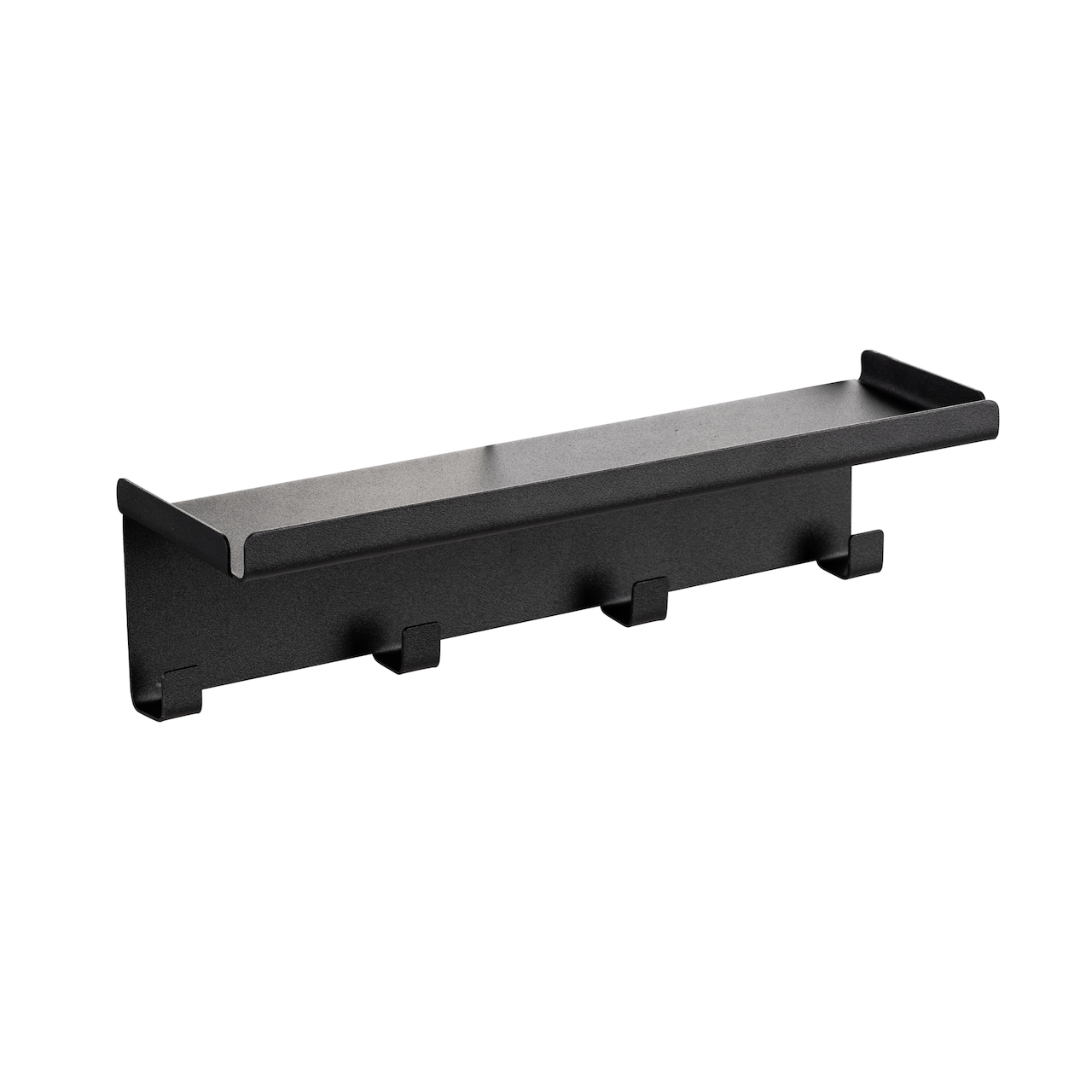 WENKO OUTDOOR MAGNETISK KNAGGREKKE M/4 KNAGGER+HYLLE SORT | Megaflis.no