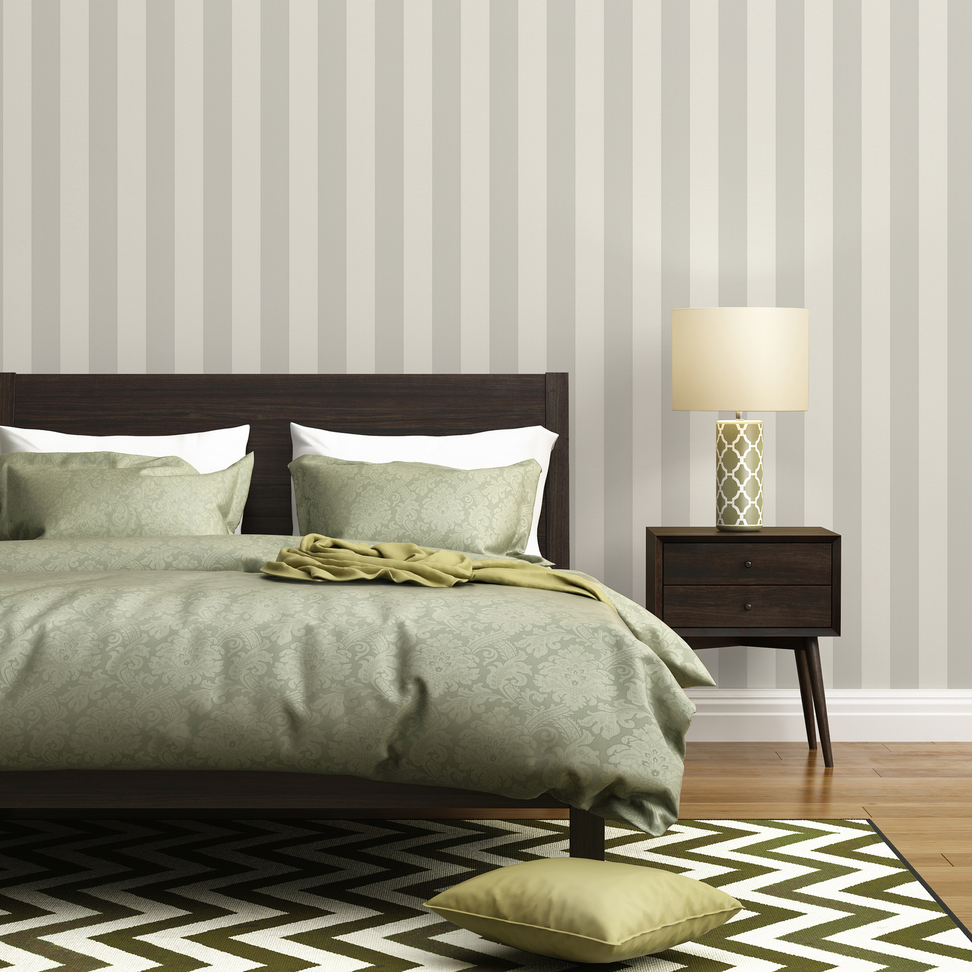 INNOVA TREND TAPET STRIPER BEIGE/HVIT 10,05X0,53 M | Megaflis.no