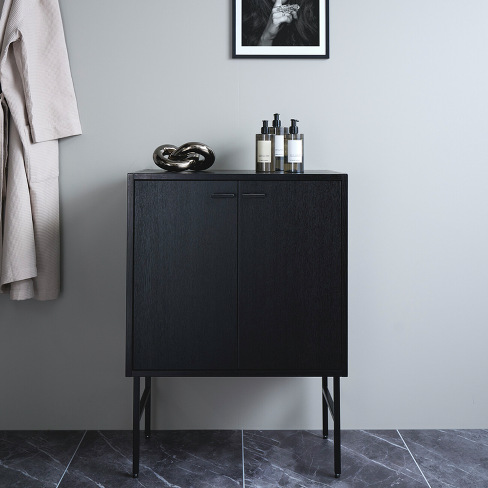 GUSTAVSBERG ARTIC VEGGSKAP 60X32 SORT ASK FINER | Megaflis.no