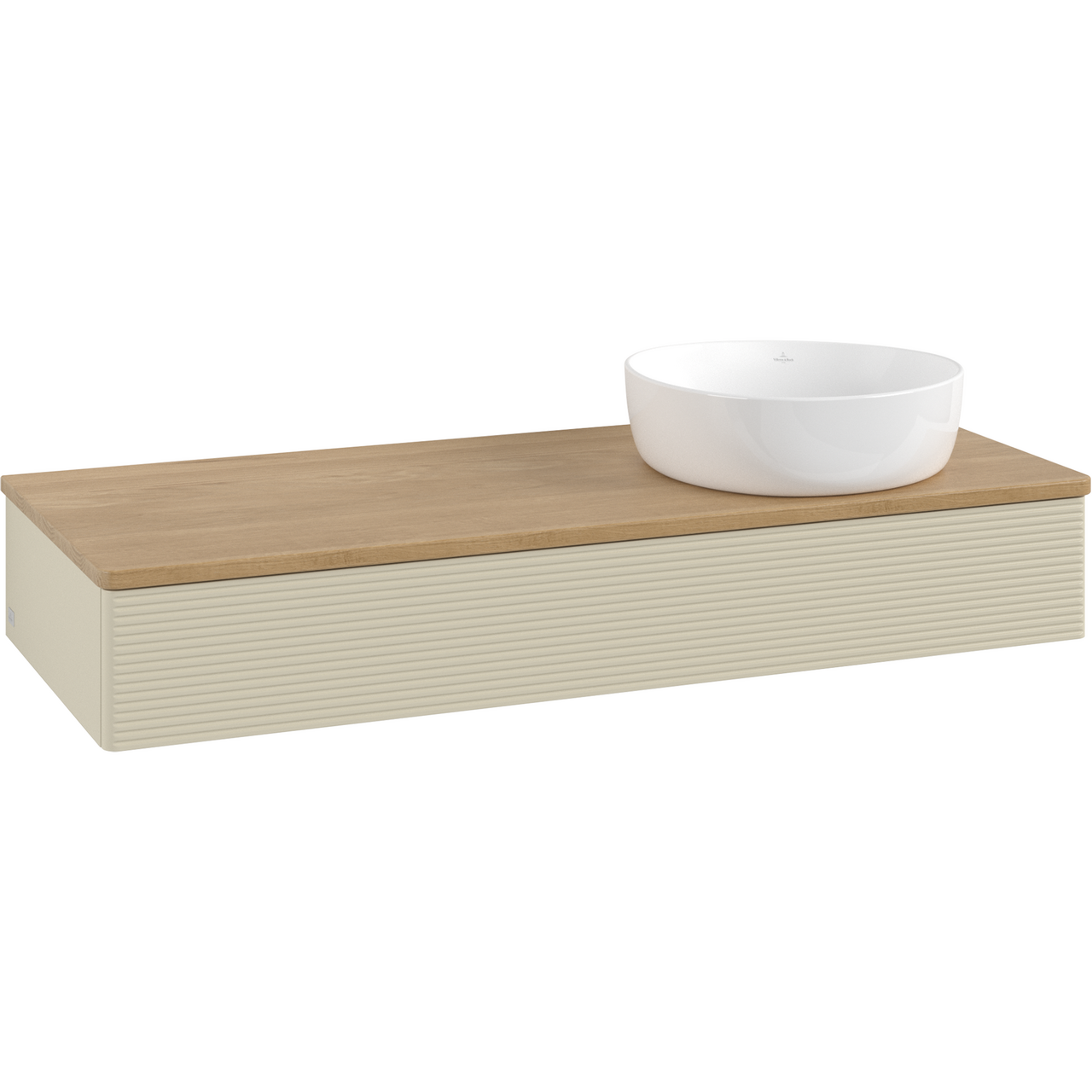 V&B ANTAO SERVANTSKAP 1 SKUFF RILLET 1200X190X500 HØYRE U/KRANHULL M ...