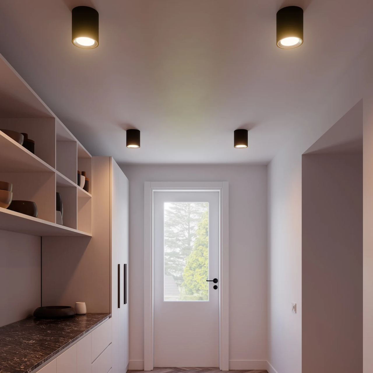 NORDLUX LANDON LONG SMART TAKLAMPE 2700-6500K SORT | Megaflis.no