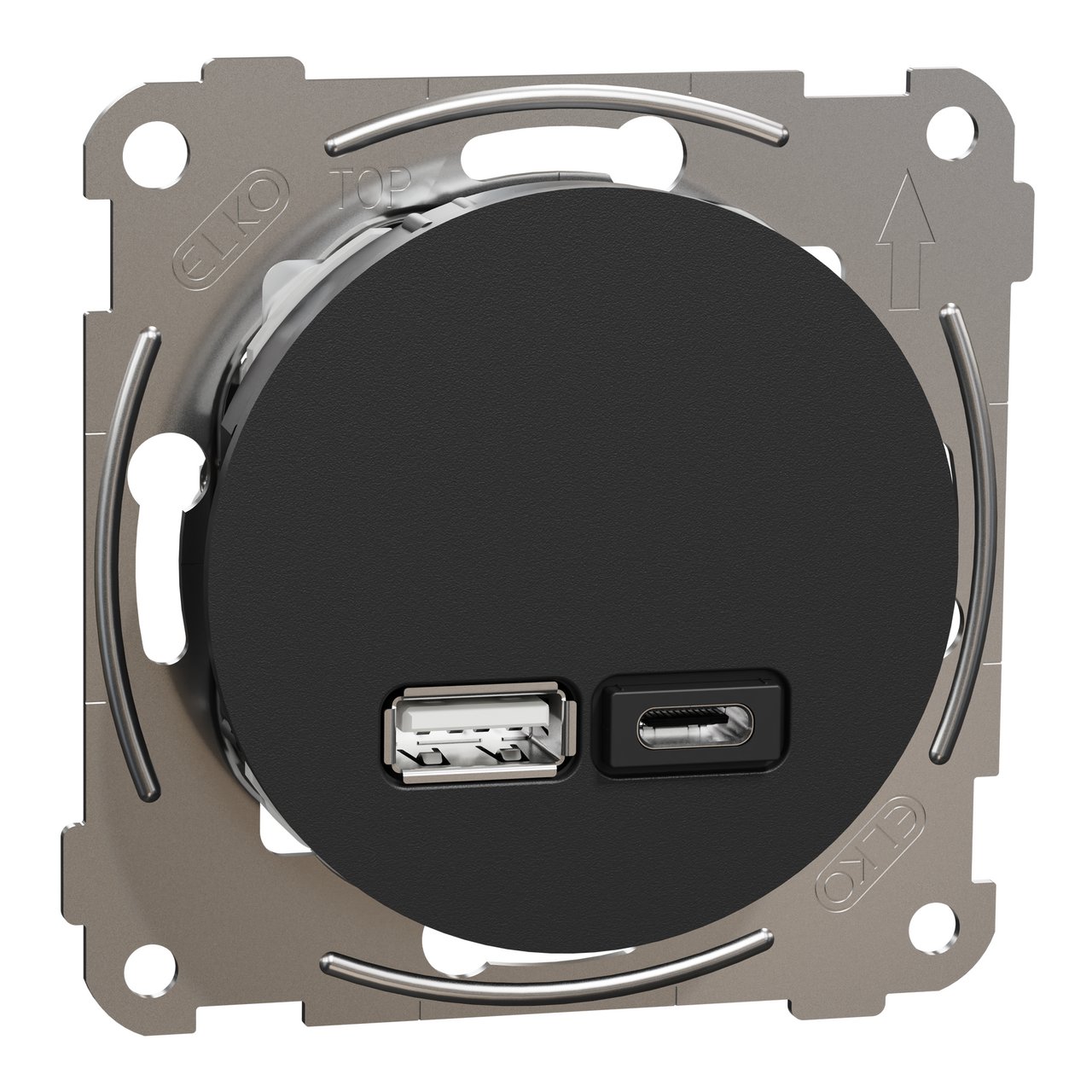 ELKO ONE USB PD A+C LADER SORT | Megaflis.no