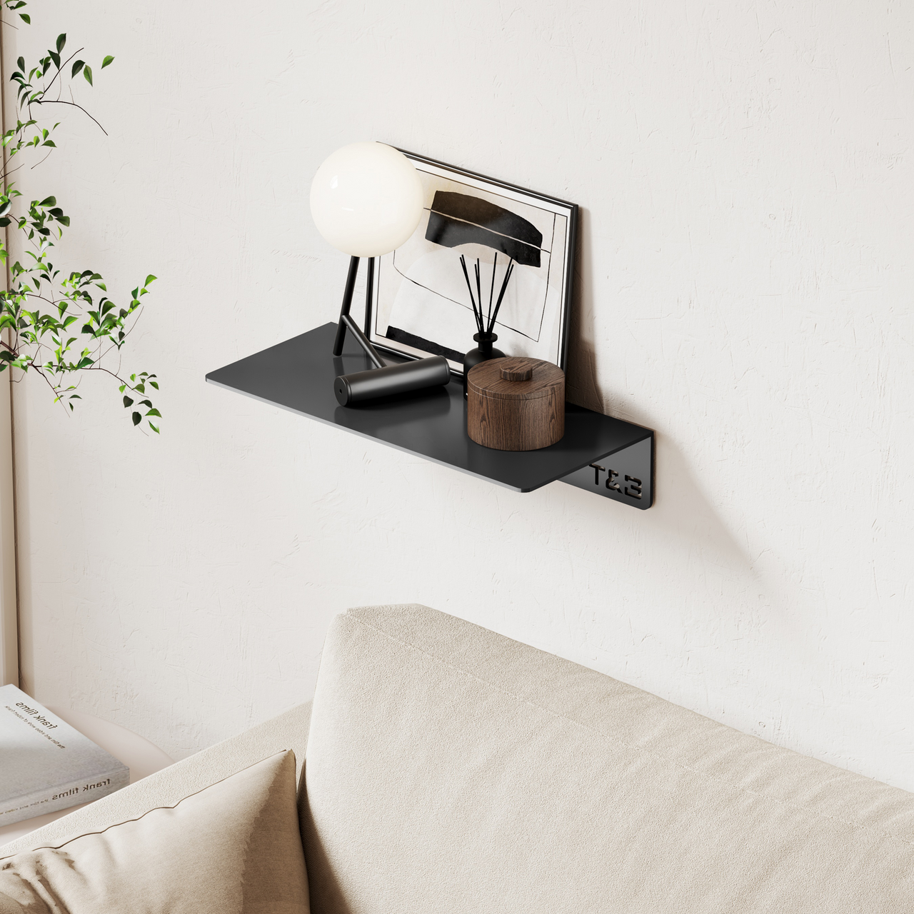 T&B HYLLE MEDIUM T1 MATT SORT | Megaflis.no