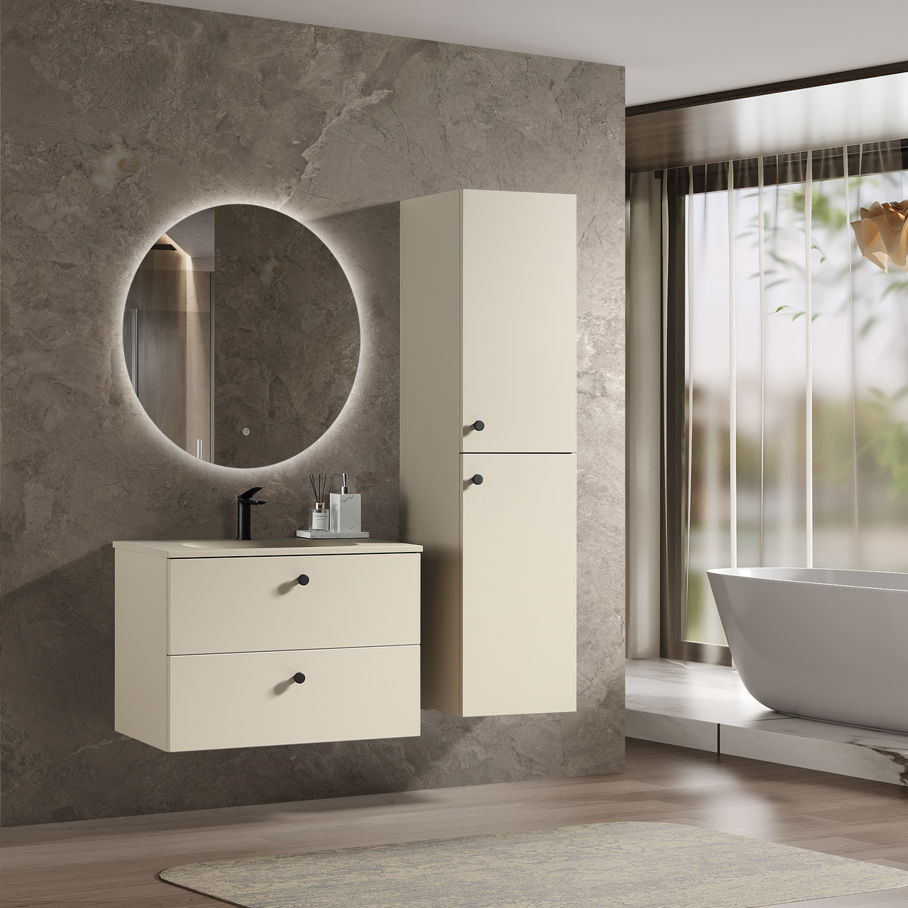 LIND CREMA 80 SERVANTSKAP BEIGE | Megaflis.no