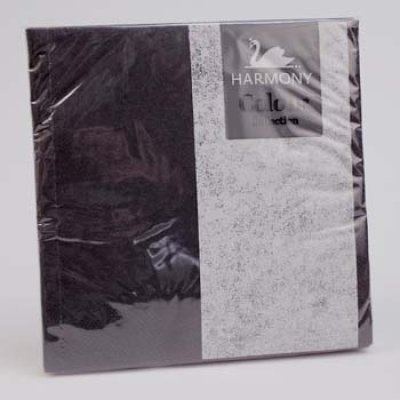 SERVIETTER 20-PK 33X33CM SORT | Megaflis.no